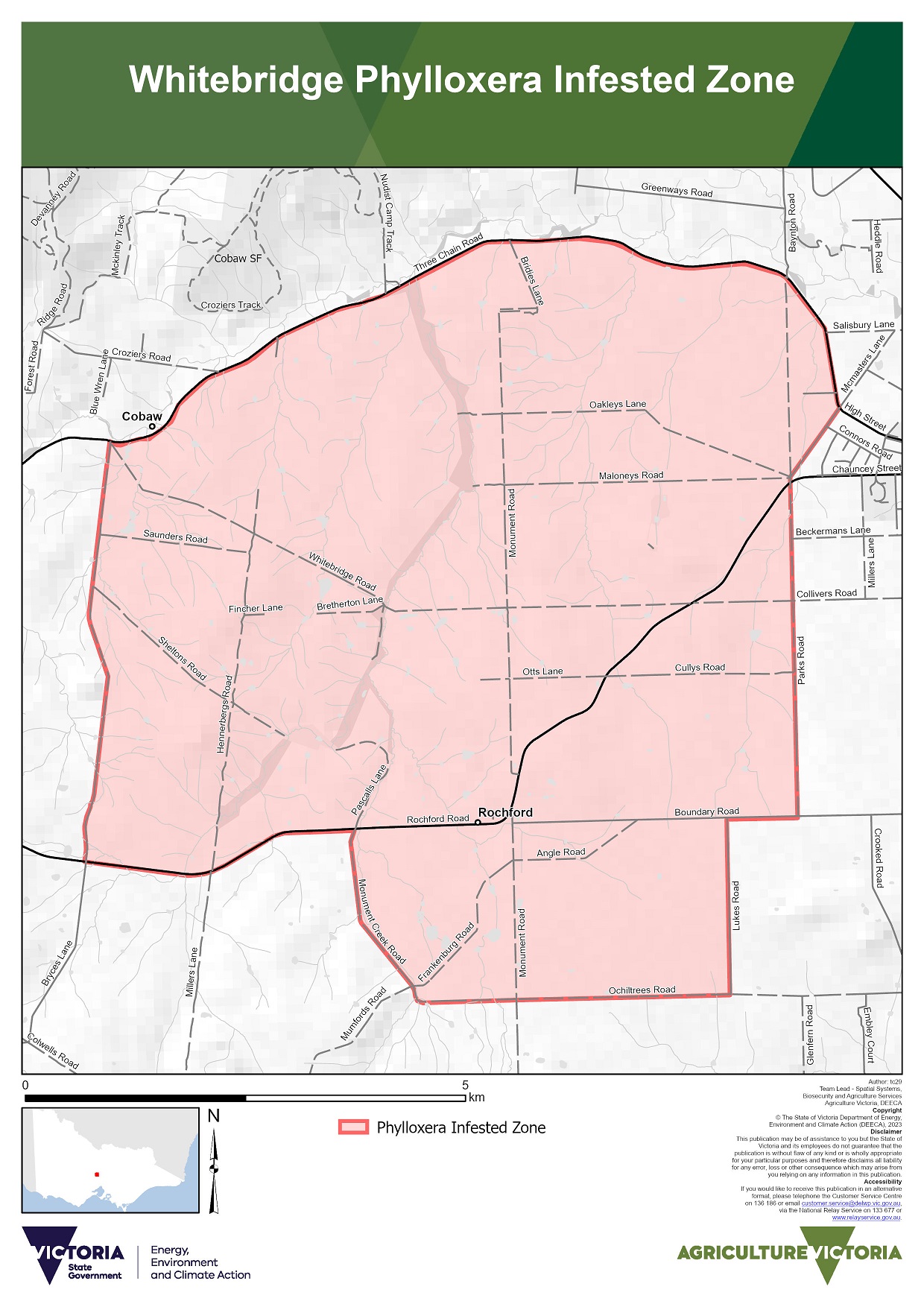 Map: Whitebridge Phylloxera Infested Zone | Phylloxera management zones ...